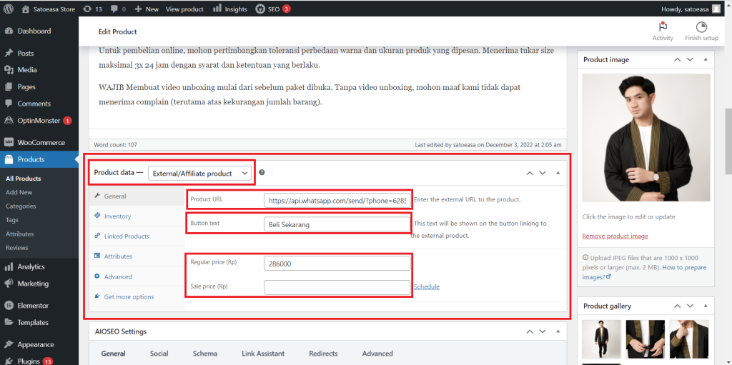Cara Upload Produk dengan WooCommerce | Konsultan Bisnis Satoeasa